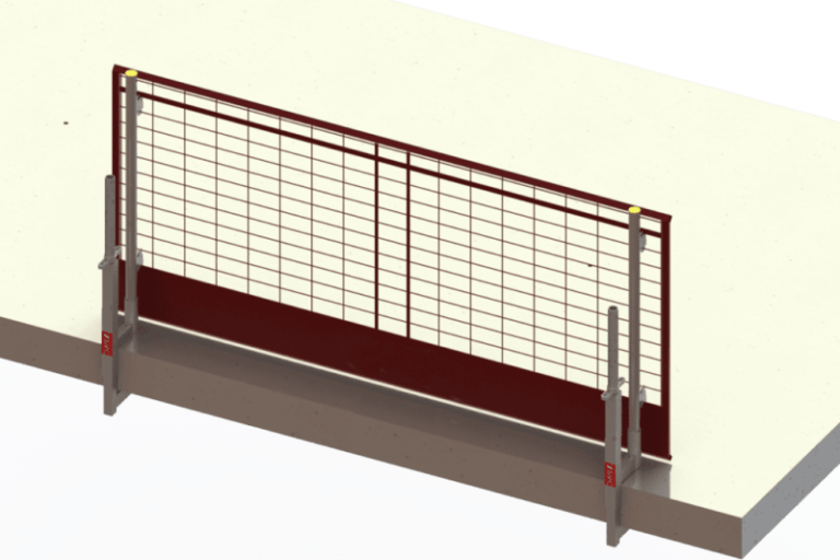Edge Protection Barrier for Concrete Slab Edges - ABX Metal
