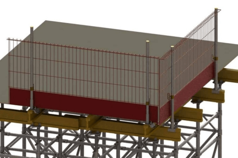 Edge Protection Barrier for Formwork Edges - ABX Metal