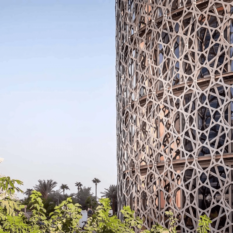 Laser-Cut Aluminum Metal Curtain Facade Panel - ABX Metal
