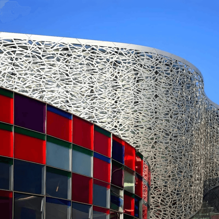 Laser-Cut Aluminum Metal Curtain Facade Panel - ABX Metal